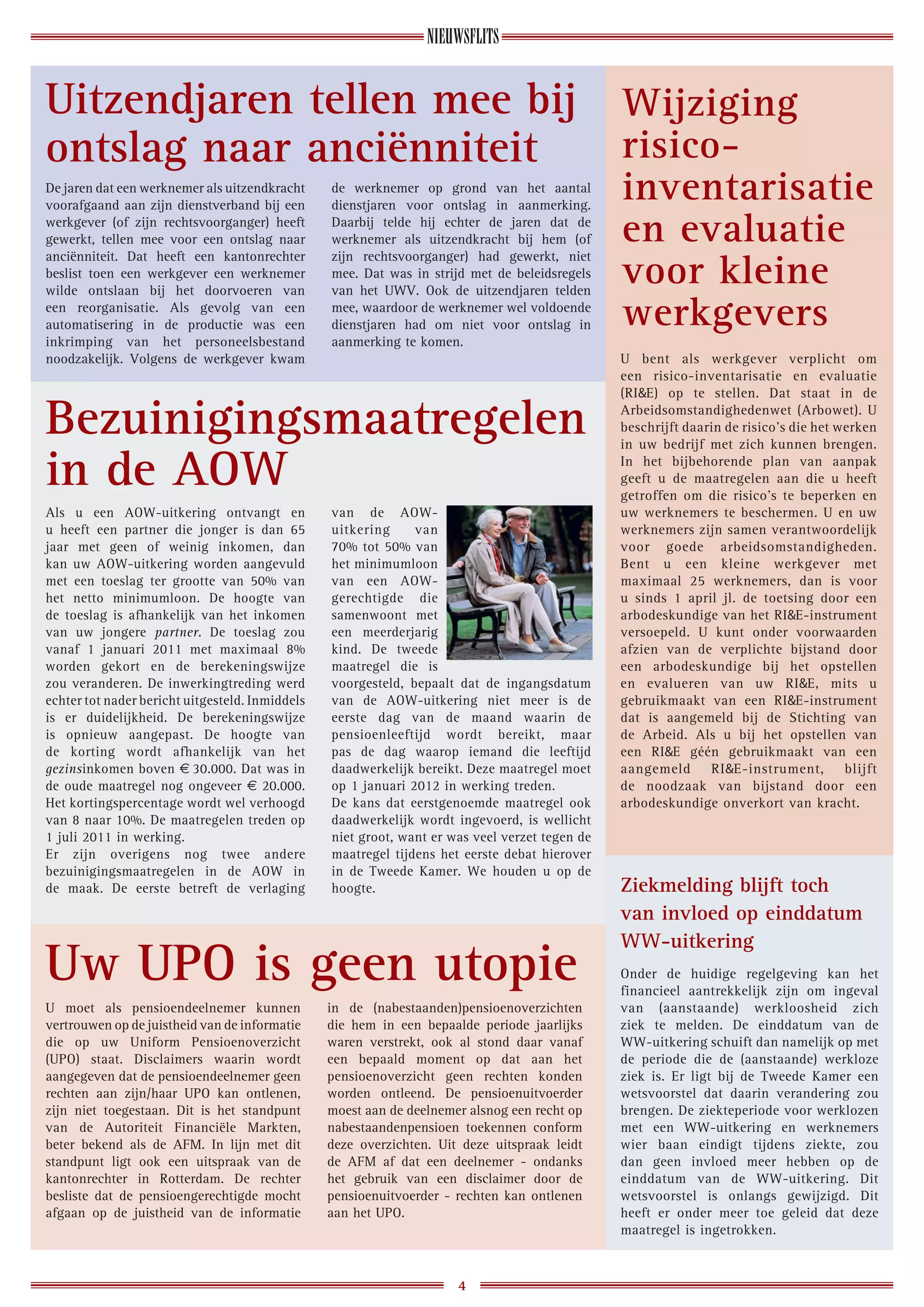 Nieuwsflits schaap v_dijk_mei_2011 | PDF | Personal Taxes | Personal Finance