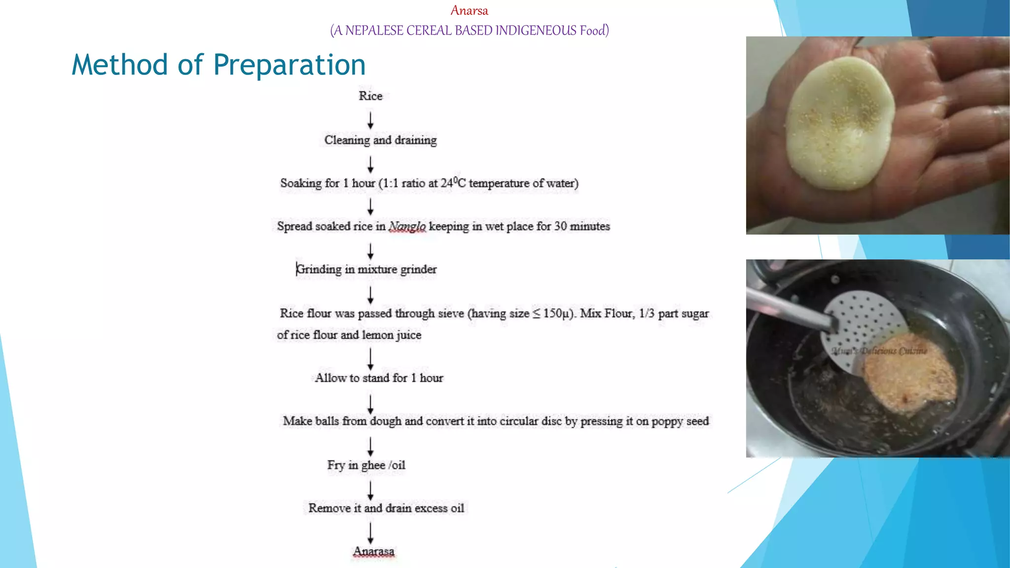 Nepalese Indigenous food anarsa | PPTX