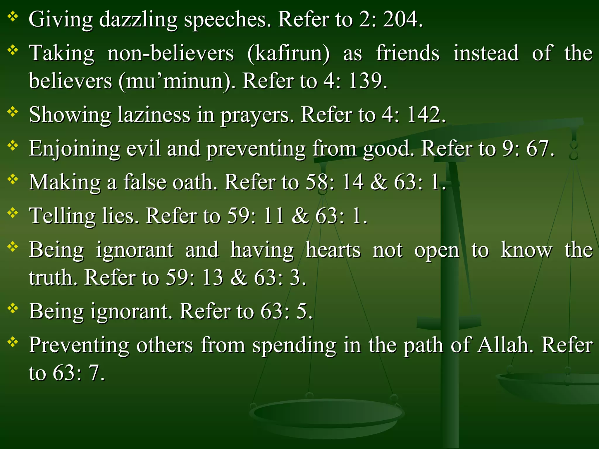 Nifaq (munafiq) | PPT