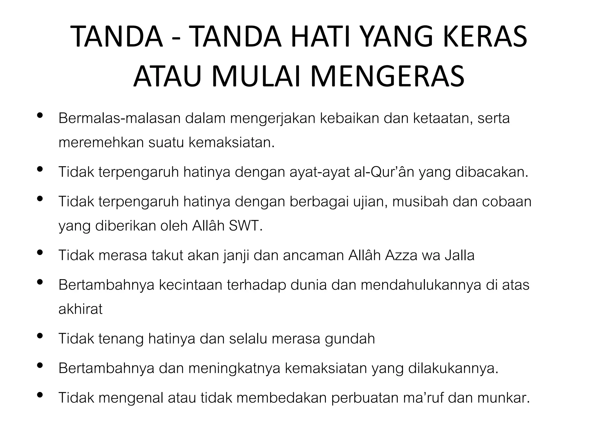 Nifaq & keras hati | PPTX