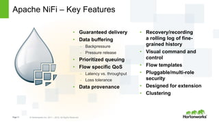 Introduction to Apache NiFi - Seattle Scalability Meetup | PPTX | Cloud Computing | Internet