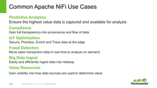 Introduction to Apache NiFi - Seattle Scalability Meetup | PPTX | Cloud Computing | Internet