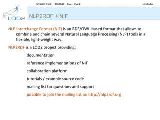 NIF - Version 1.0 - 2011/10/23 | ODP