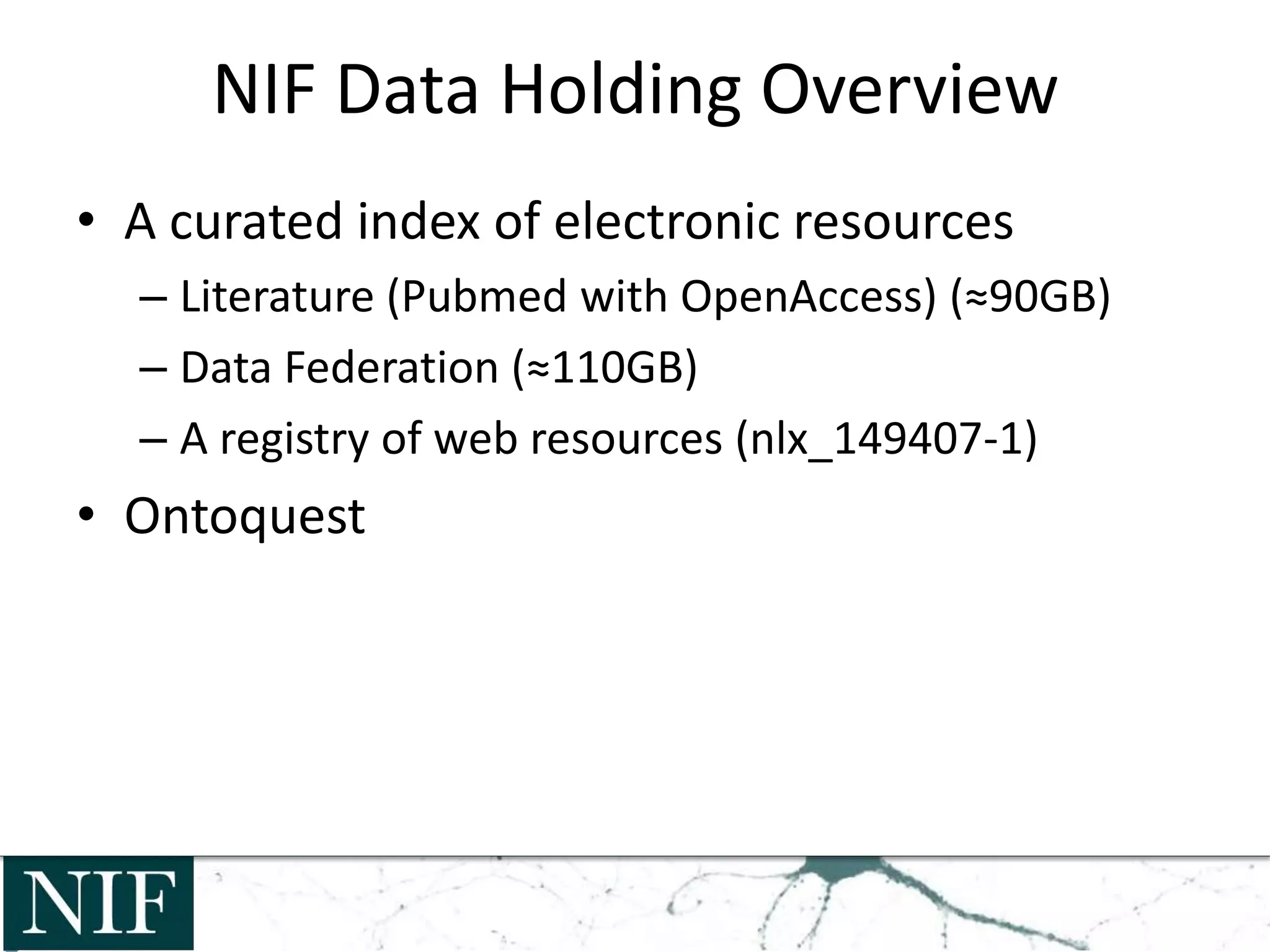 NIF services overview | PPTX