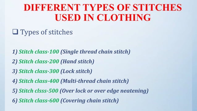 class stitch | PPTX | Needlework | Arts and Crafts