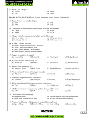 Nift pg technology sample question paper gat | PDF | Standardized ...