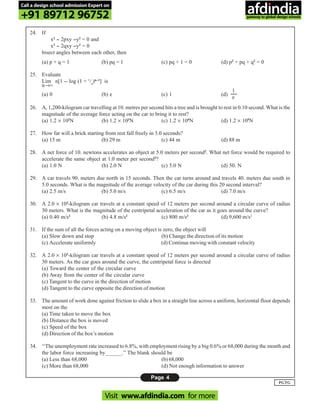 Nift pg technology sample question paper gat | PDF | Standardized ...