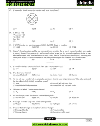 Nift ug technology sample question paper gat | PDF