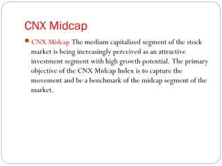 Nifty stock market indices PPT