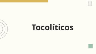 Uterohibidores nifedipina y sulfato de magnesio | PPTX