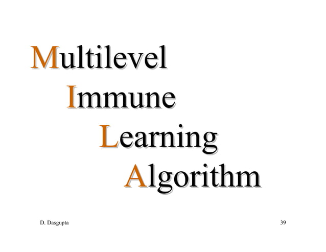 Negative Selection For Algorithm For Anomaly Detection Ppt