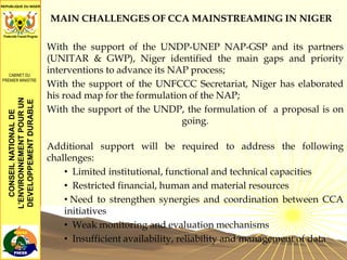 Niger's experience in mainstreaming climate change into national ...