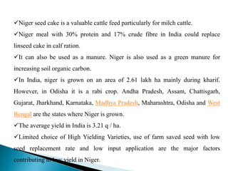 Niger Breeding,crop improvement | PPTX