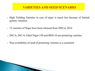 Niger Breeding,crop improvement | PPTX