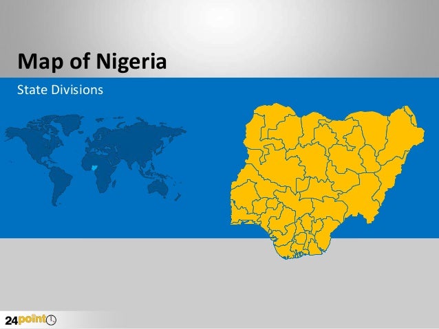 Buy and Download Editable PPT - Nigeria Map