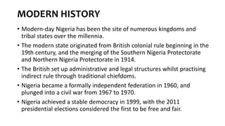 GEOGRAPHY YEAR 9: NIGERIA | PPTX
