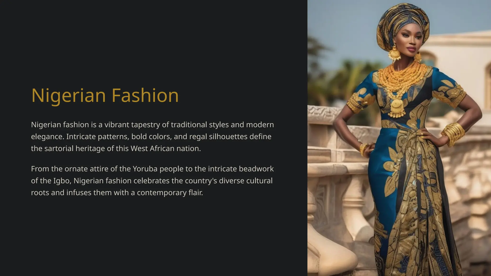 Presentation about Nigeria history and contemporary | PPTX | Cooking | Food & Drink