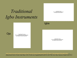 Nigeria: Culture and Customs | PPTX