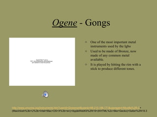 Nigeria: Culture and Customs | PPTX