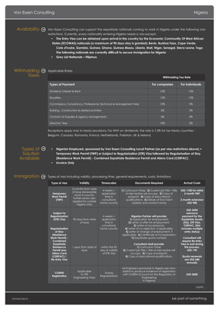 Nigeria Capability Statement Intl | PDF