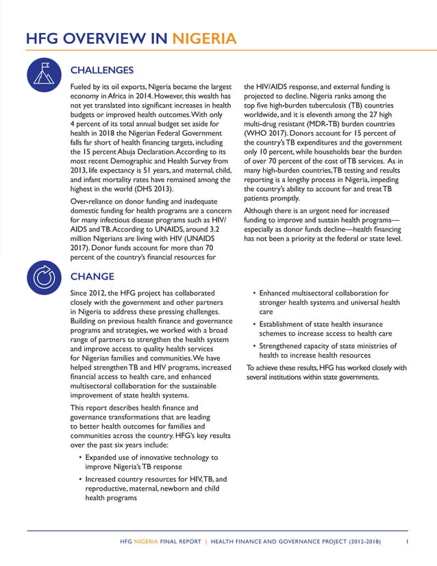 HFG Nigeria Final Country Report | PDF | Health Insurance | Insurance