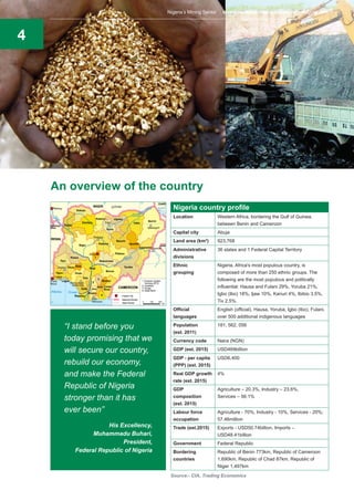 Nigeria's Mining and Metal Sector | PDF