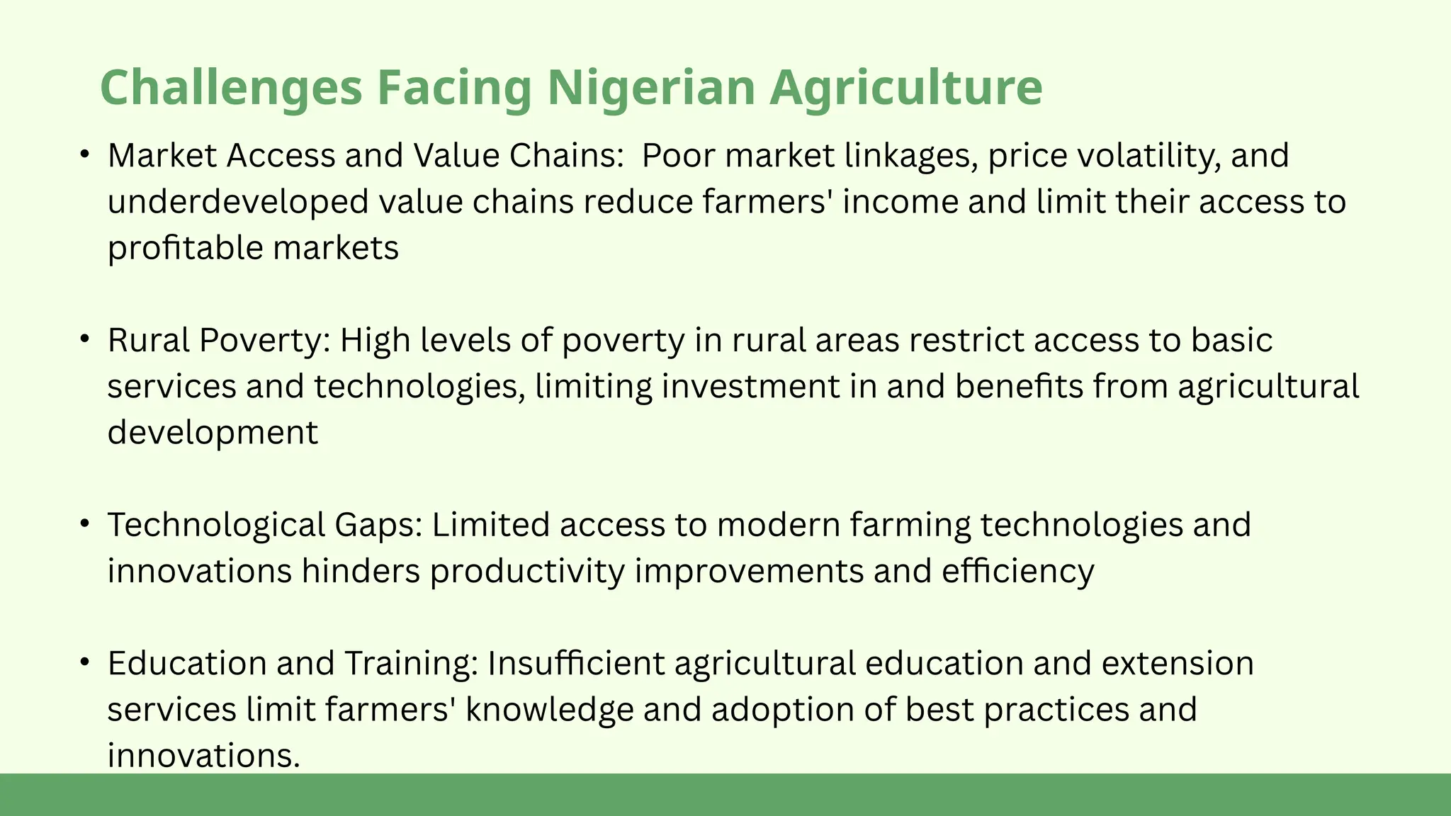 Overview of Nigerian Agriculture: Key Insights, Trends, and Strategies ...