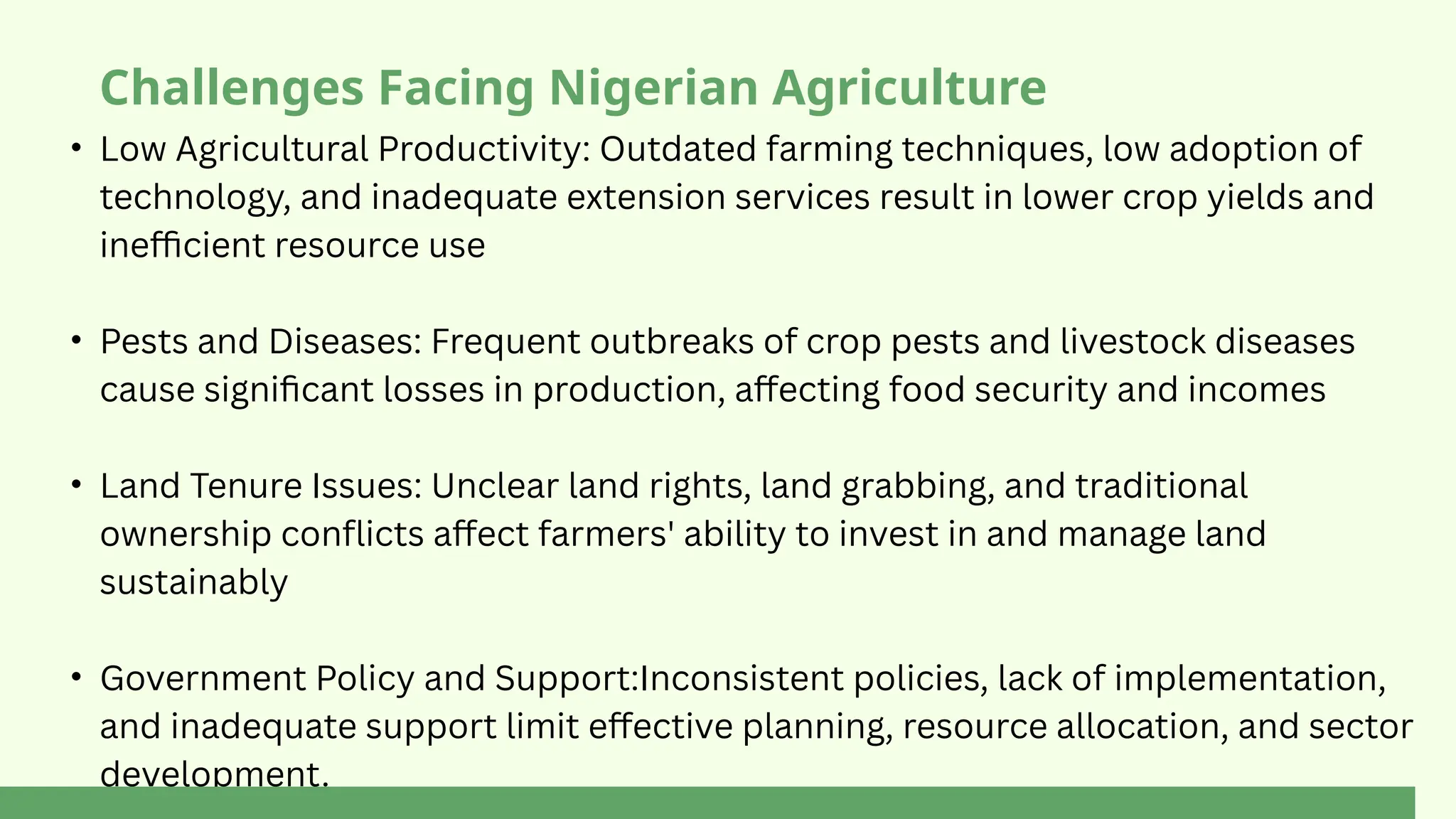 Overview of Nigerian Agriculture: Key Insights, Trends, and Strategies ...