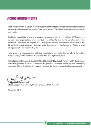 Nigeria national iccm implementation framework | PDF