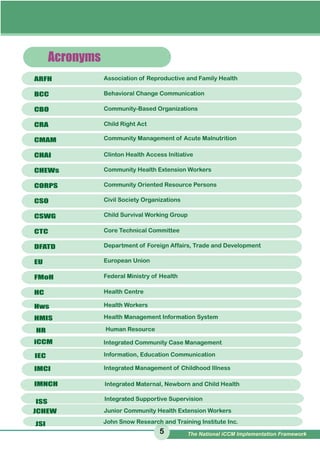 Nigeria national iccm implementation framework | PDF