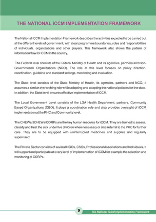 Nigeria national iccm implementation framework | PDF