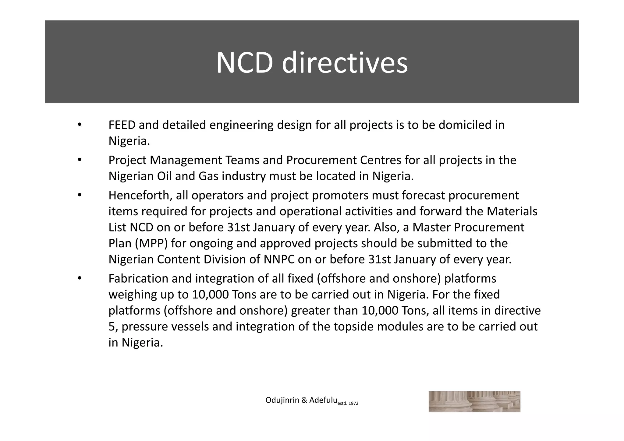 Nigerian Local Content Policy | PDF