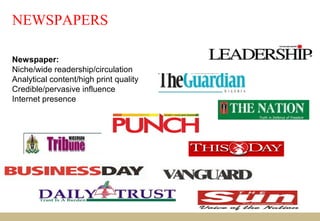 Top 10 Nigerian daily newspapers | PPT