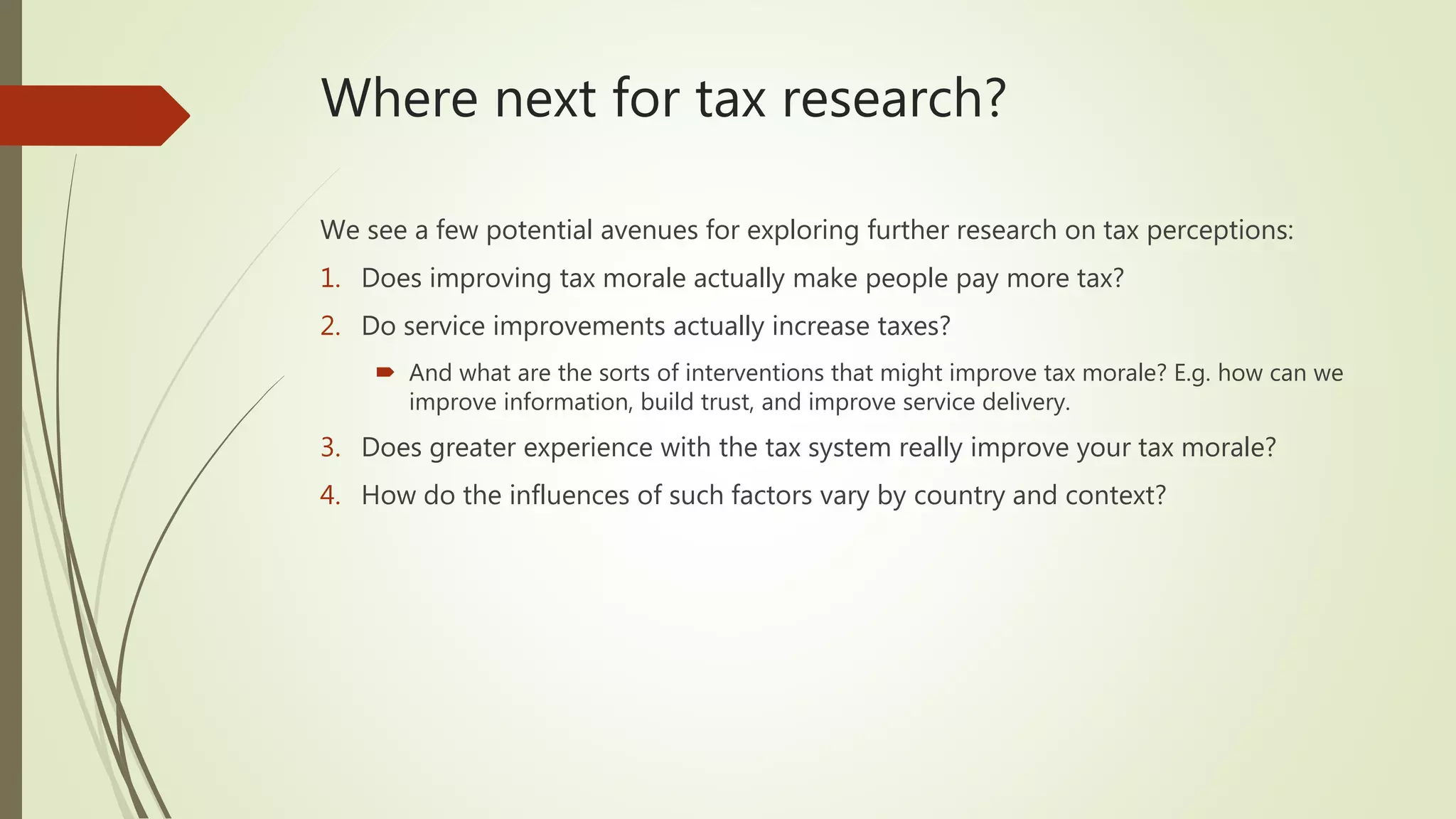 The NESG Nigerian Tax Perception Survey | PPTX