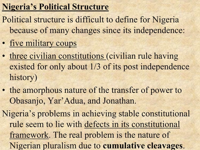 Nigeria Presentation on Government of Nigeria.pptx | Political Issues & policy | Politics