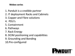 Panduit EMEA SI Webinar 1 | PPTX