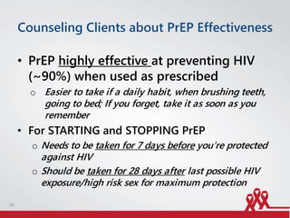 PrEP E-learning Discussion II | PPT