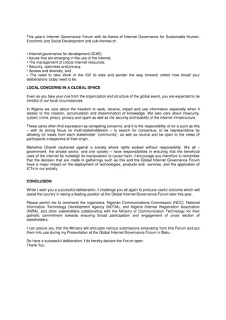 Nigf report appendix pages | PDF | Internet | Computing