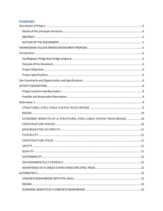 KwaNogawu village Pedestrian Bridge Proposal | DOCX