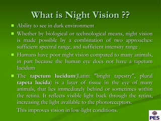 Night vision-tech-sanketh | PPT