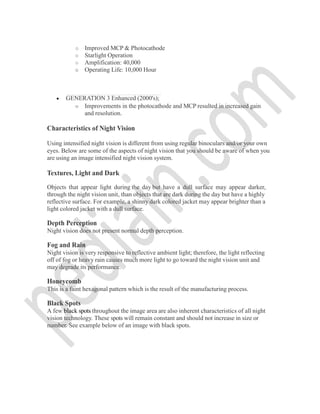 Night vision-technology-seminar-report-pdf | PDF
