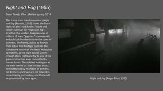 Night and Fog Feview | PPTX