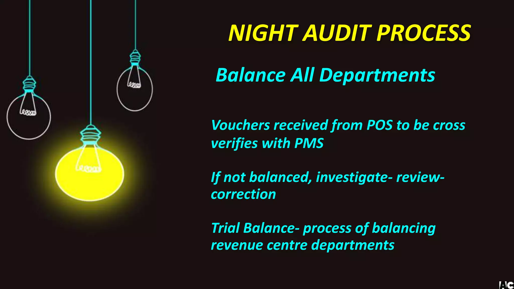 Night Audit in Front Office | PPTX