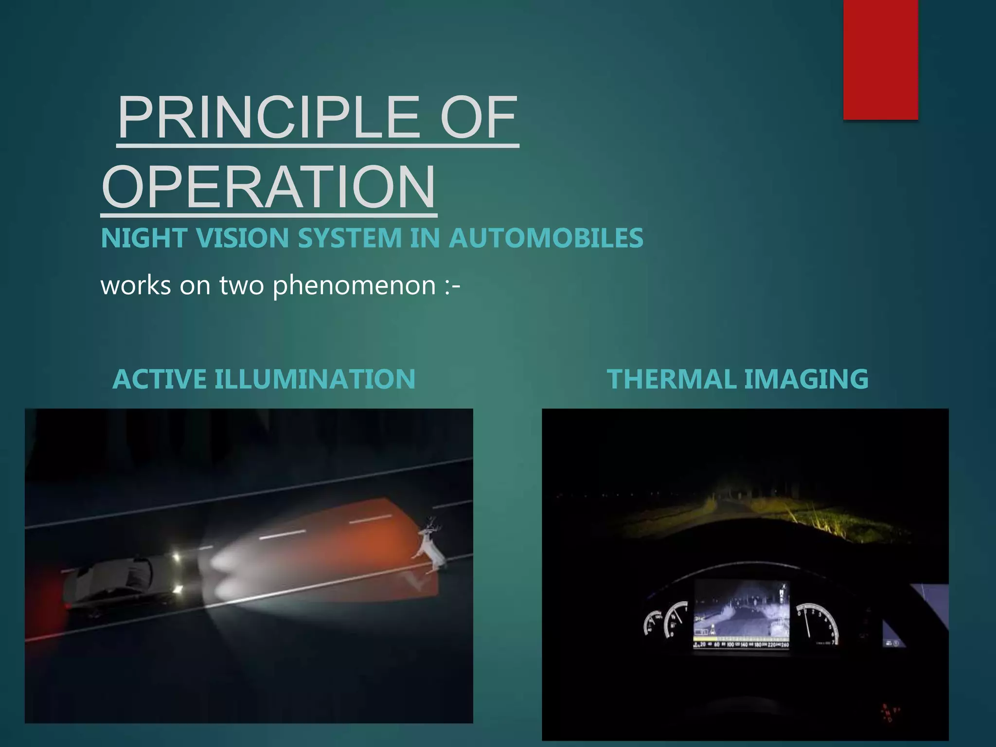 night vision in automobiles | PPTX