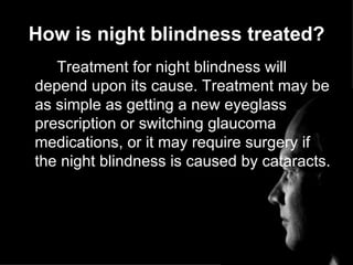 Night blindness | PPT