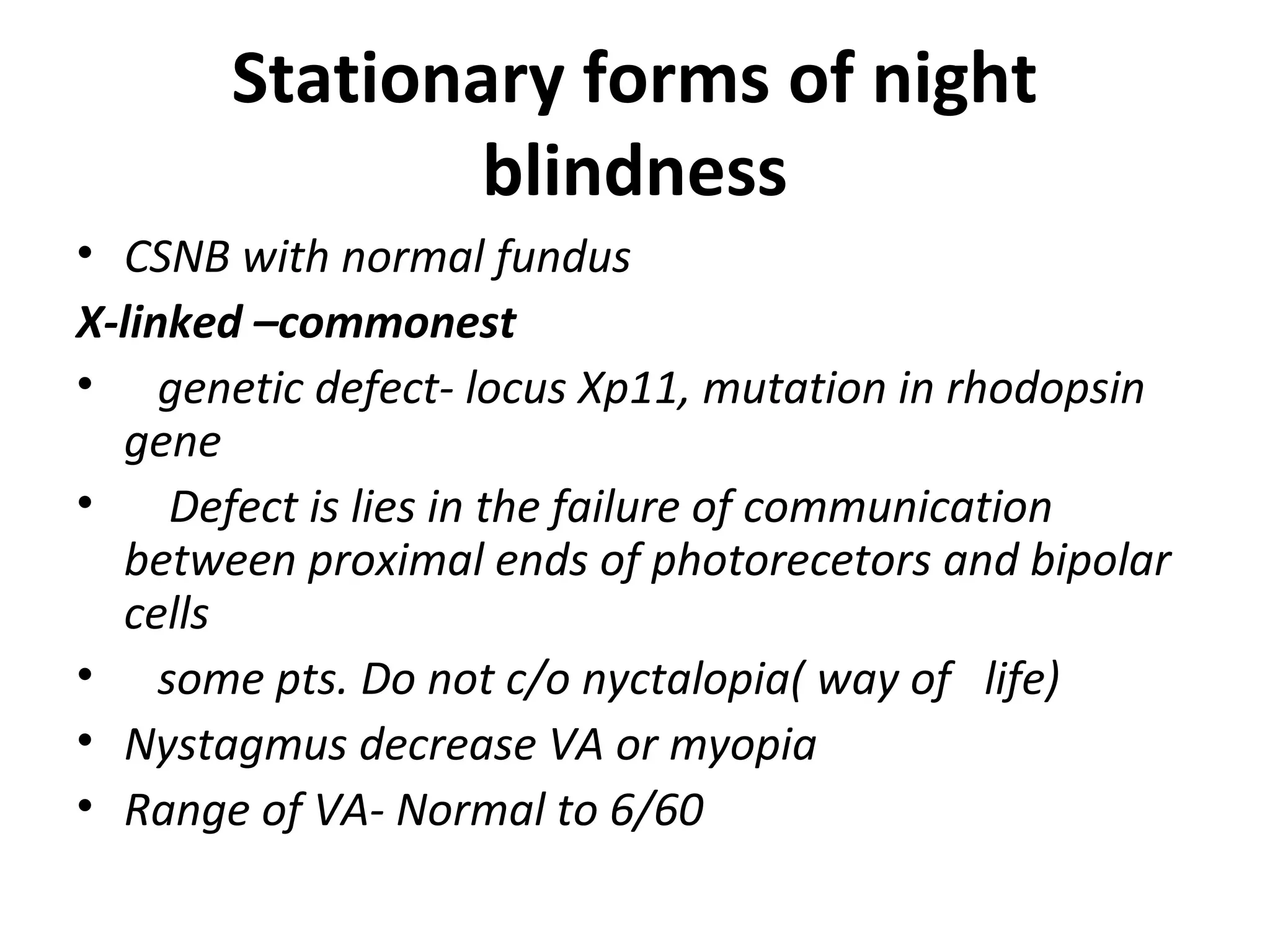 Nightblindness and xerophthalmia | PPT