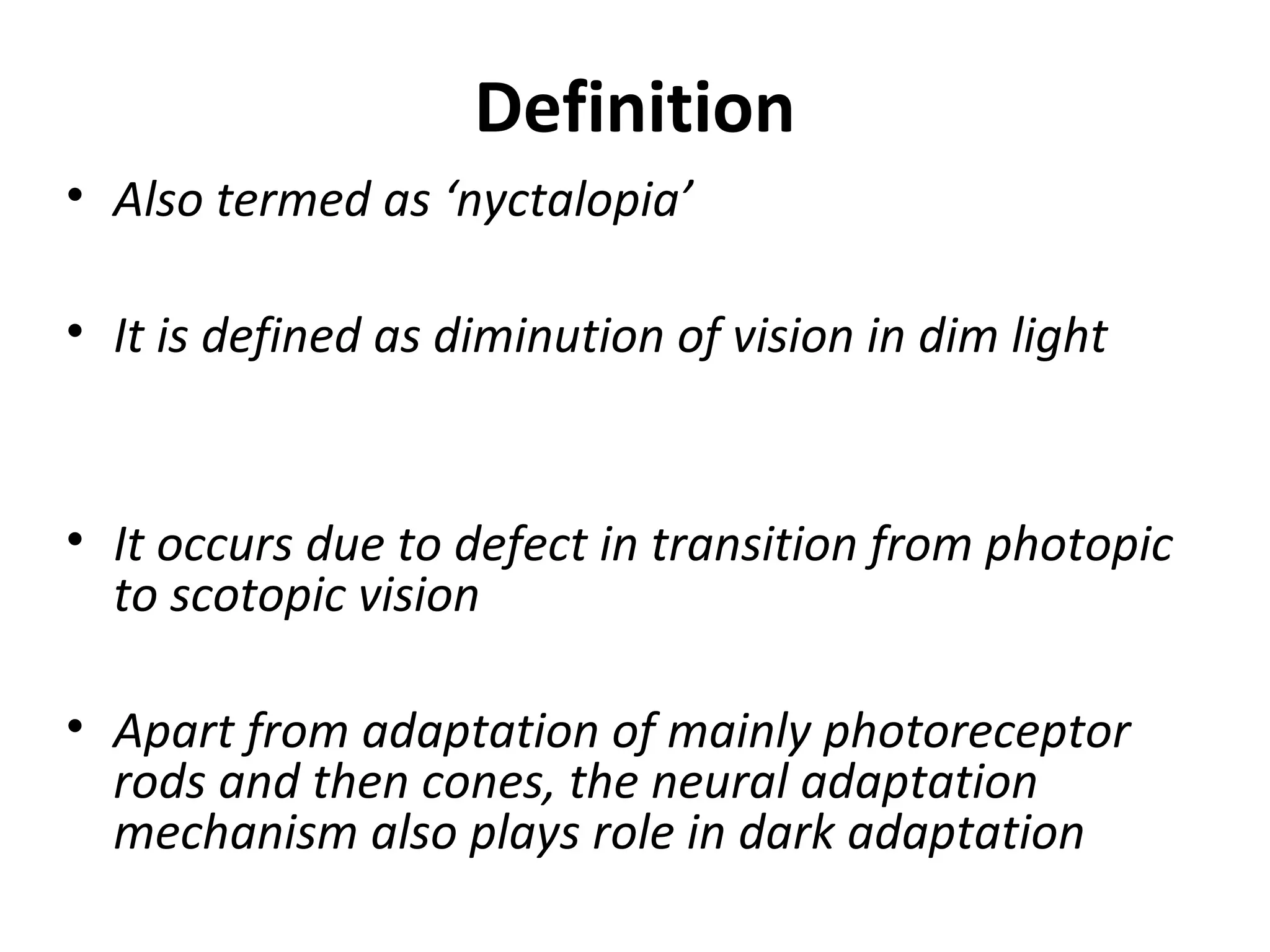 Nightblindness and xerophthalmia | PPT