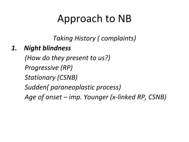 Nightblindness and xerophthalmia | PPT