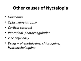 Nightblindness and xerophthalmia | PPT