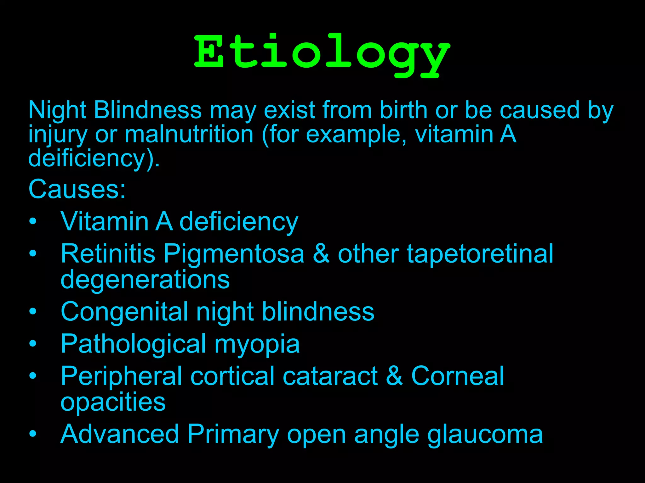 Night Blindness | PPTX